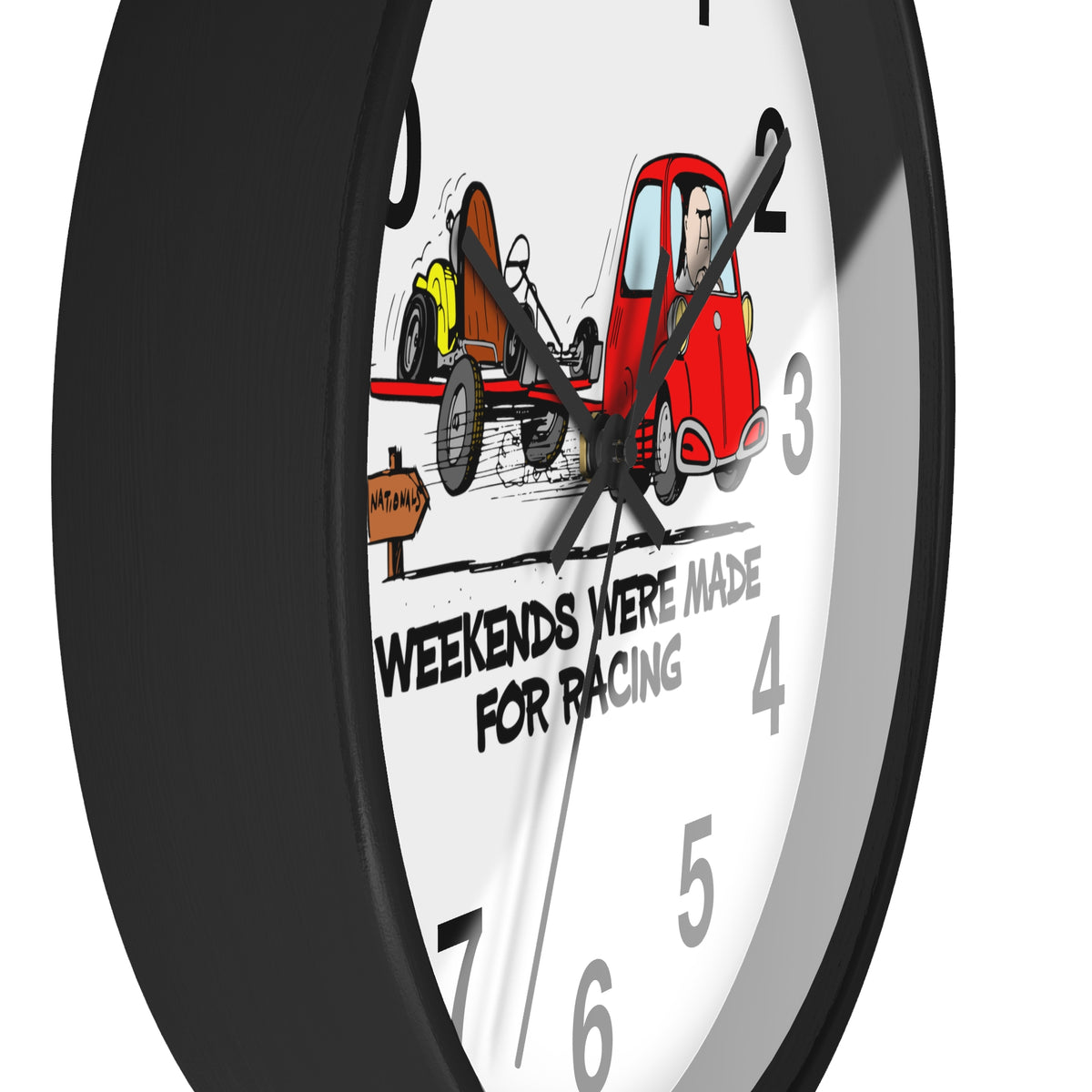 Vintage Karting "Weekends were made for racing" Wall Clock – Kart ...