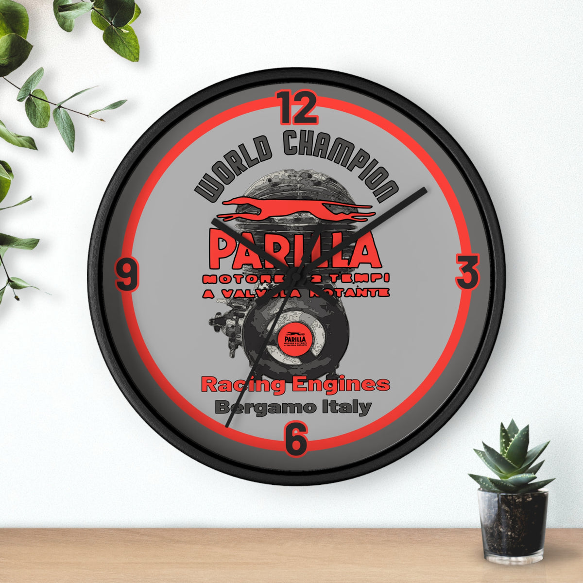 Vintage Karting Parilla World Champion Kart Racing Engines Wall Clock ...