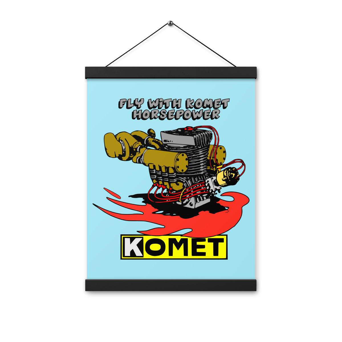 Vintage Karting Fly with Komet Horsepower Poster with hangers – Kart ...