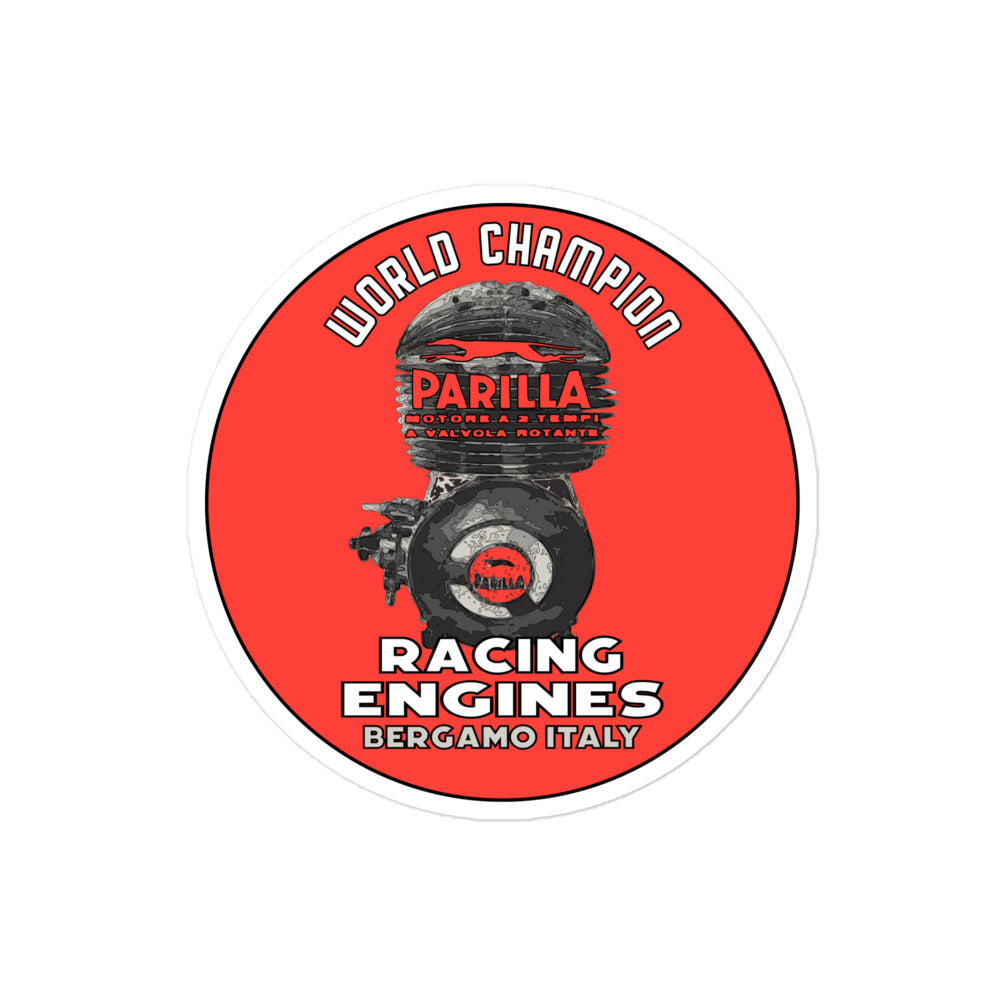 Vintage Karting Parilla Racing Engines Bubble-free stickers – Kart ...