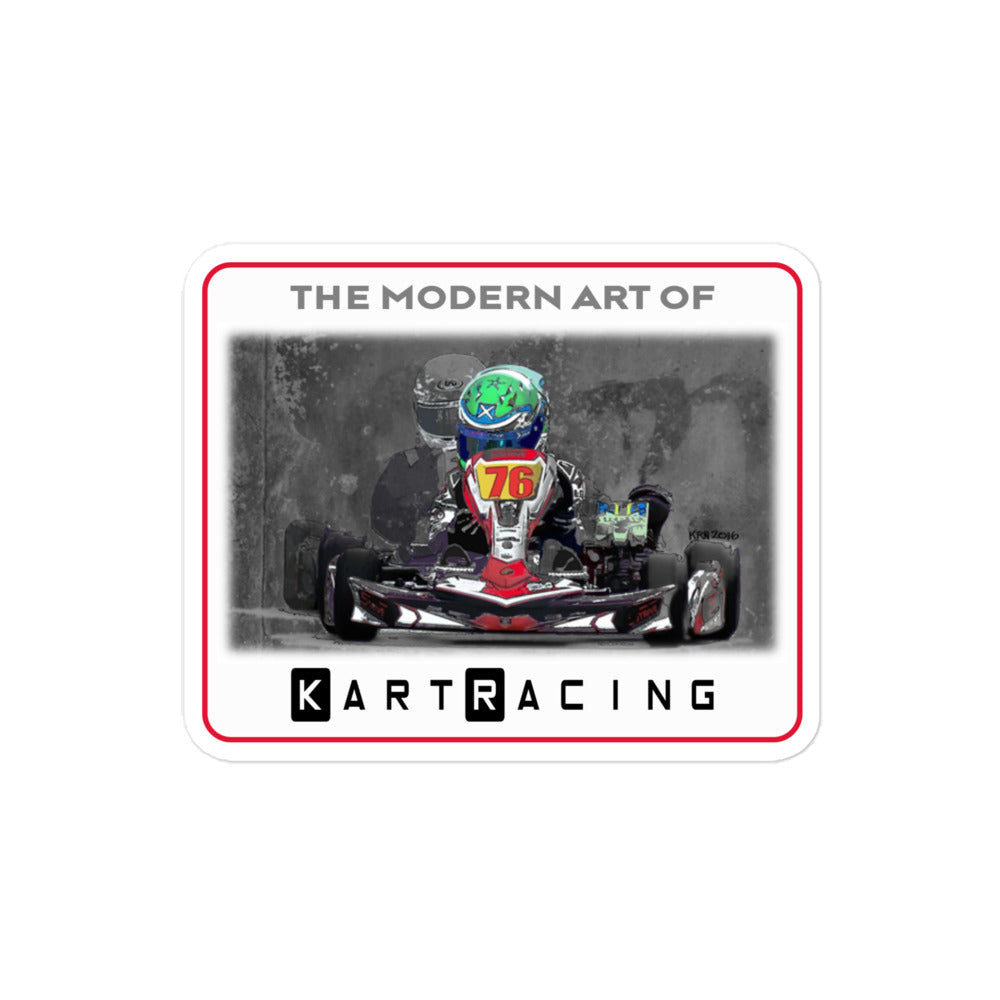 Modern Art of Kart Racing Kart Bubble-free Stickers – Kart Racers Speed ...