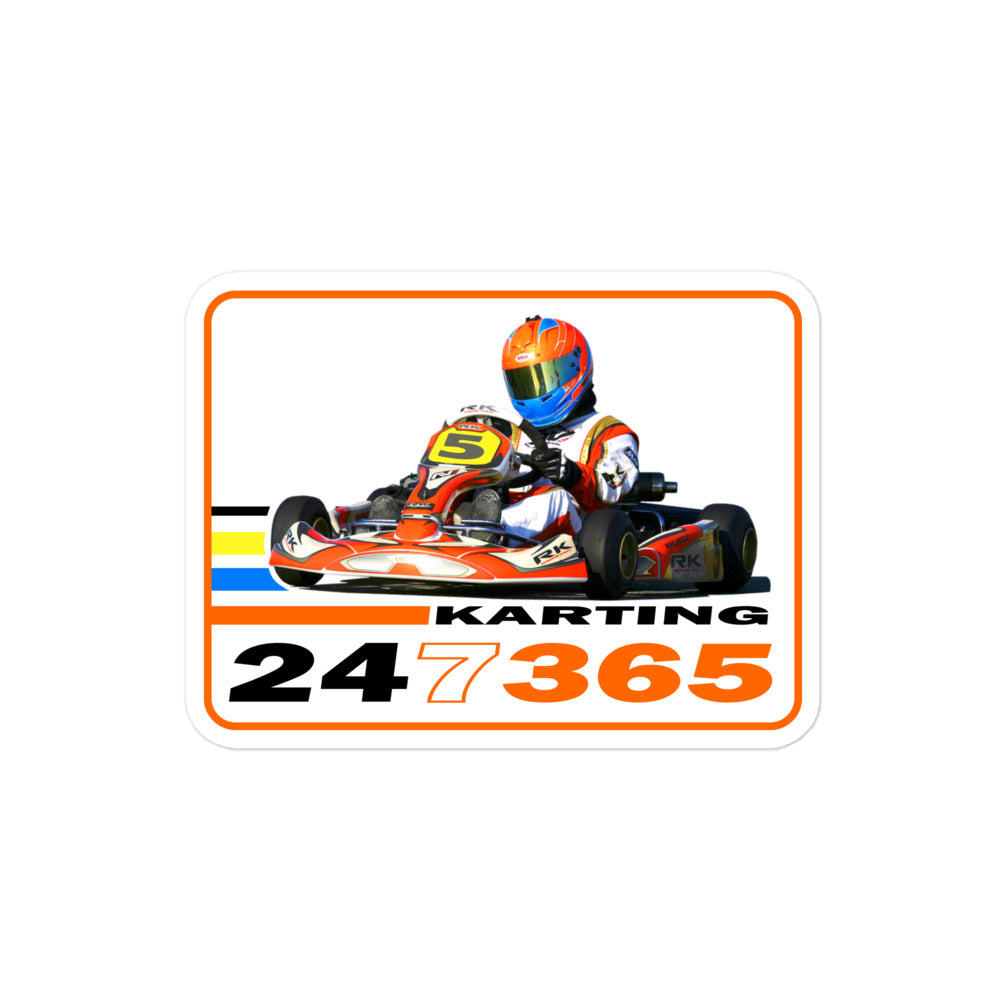 Karting 24-7-365 Bubble-free Stickers – Kart Racers Speed Shop