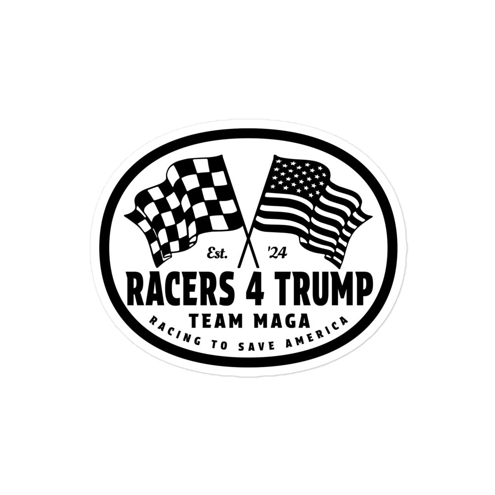 Racing to Save America Flags Team MAGA '24 Bubble-free stickers – Kart ...