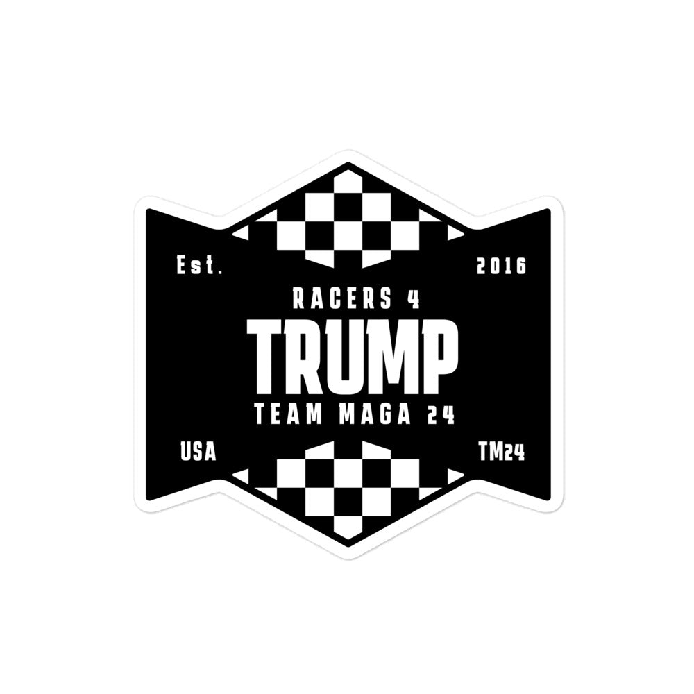 Racers 4 Trump Team MAGA 24 Bubble-free stickers – Kart Racers Speed Shop