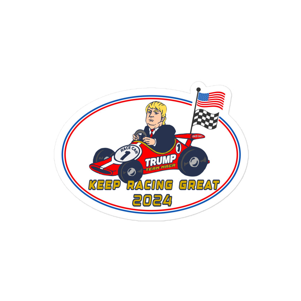 Trump Racecar #1 Team MAGA "Keep Racing Great" Bubble-free stickers ...