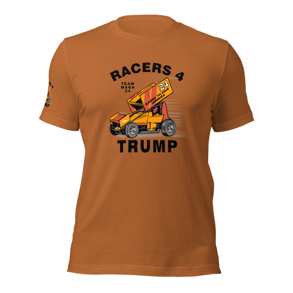 Racers 4 Trump Team MAGA 24 Sprint Car Unisex T-shirt – Kart Racers ...