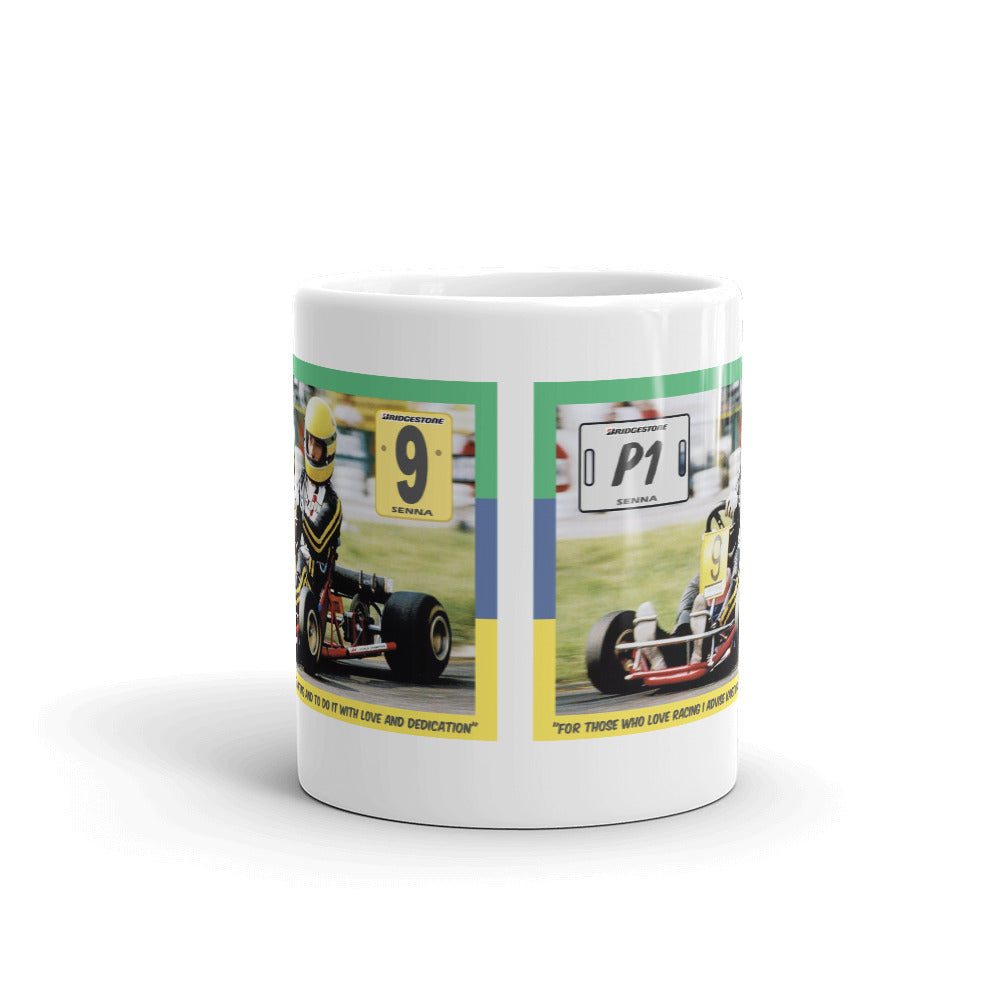 Vintage Karting Senna in DAP #9 Kart Coffee Mug – Kart Racers Speed Shop