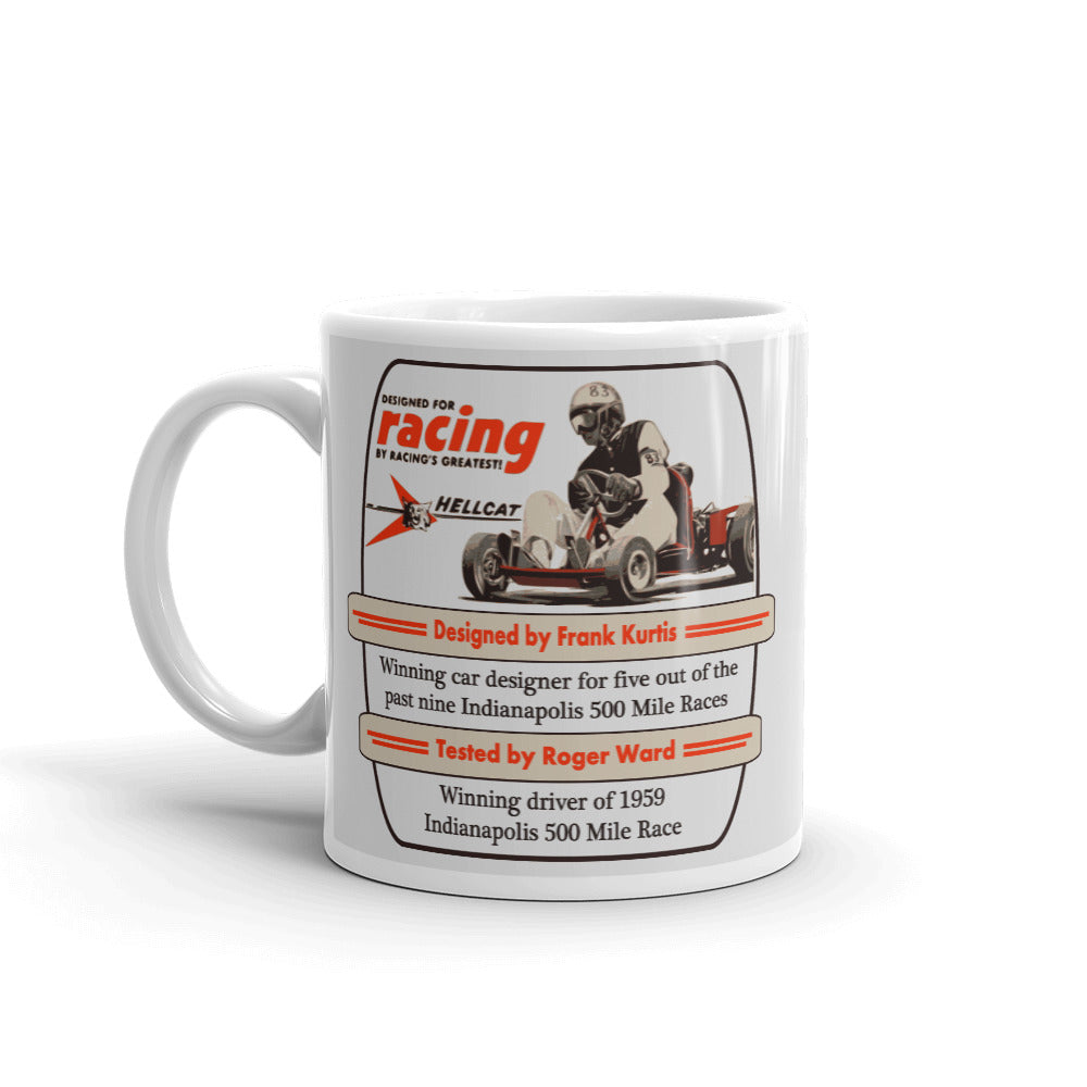 Vintage Karting Hell Cat Go Kart Racing Coffee Mug – Kart Racers Speed Shop