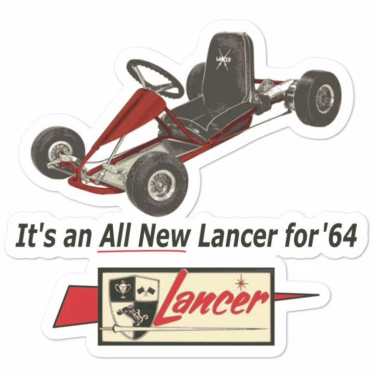 Vintage Karting 1964 Lancer Sprint Go Kart Bubble-free stickers – Kart ...