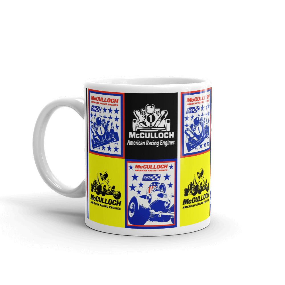 Vintage Karting McCulloch American Racing Engine Quad Coffee Mug – Kart ...