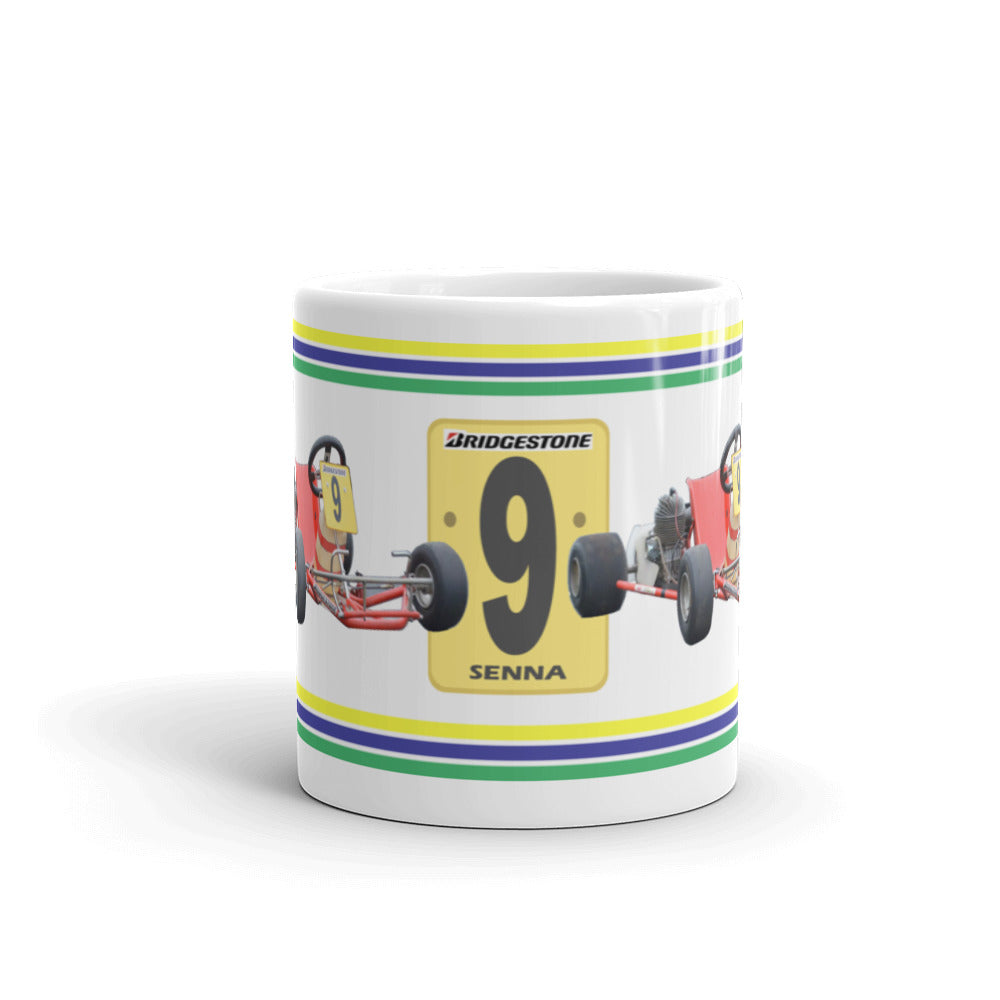 Vintage Karting Senna's DAP #9 Kart Coffee Mug – Kart Racers Speed Shop